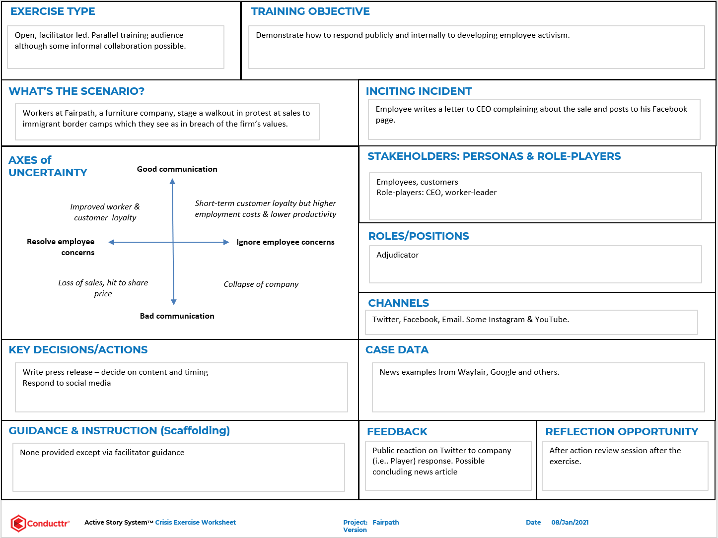 Reputational Crisis Simulation - How to build it - Conducttr Blog